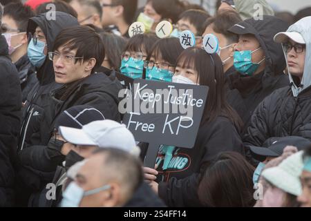 TAIPEI, CHINA - JANUARY 9, 2025 - Taiwanese singer OSN Gao practices ...