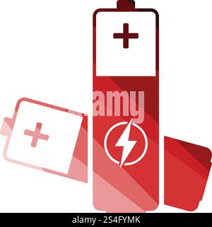 Full battery. Single flat color icon. Vector illustration Stock Vector ...
