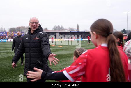 Tamworth manager Andy Peaks greets fans before the Emirates FA Cup ...