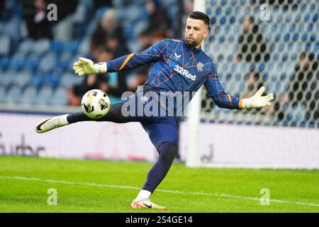 Rangers goalkeeper Liam Kelly warms up before the UEFA Europa League ...