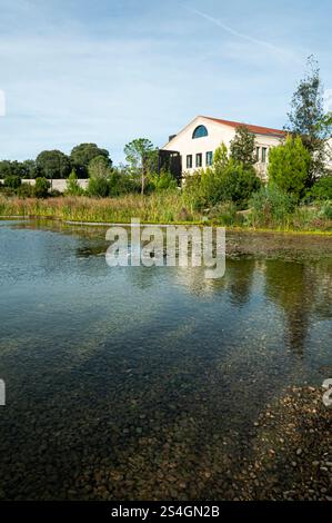 Garden designed by Bas Smets in Parc des Ateliers, Luma Tower by Frank ...