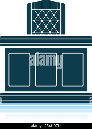 Judge icon. Shadow reflection design. Vector illustration Stock Vector ...