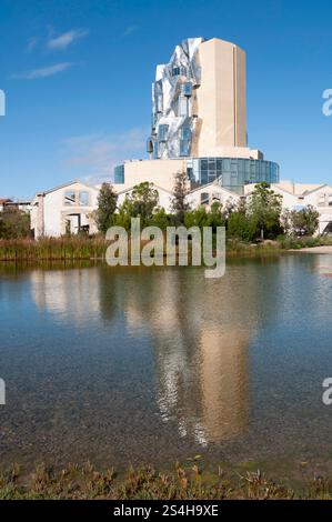 Garden designed by Bas Smets in Parc des Ateliers, Luma Tower by Frank ...