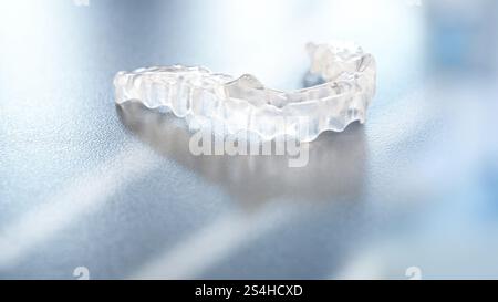 Dental splint for night-time grinding or for correcting the position of ...
