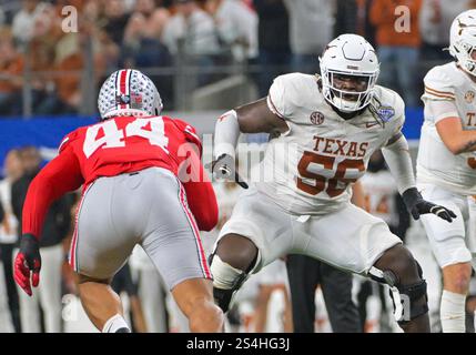 Texas offensive lineman Cameron Williams (56) lines up for the snap ...