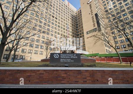 entrance to a Department of Veteran Affairs medical center in the East ...