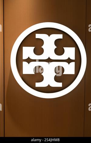 SINGAPORE - AUGUST 25, 2024: close up shot of Qeelin sign as seen in ...