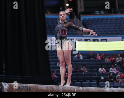 Utah's Grace McCallum competes on the floor exercise during the NCAA ...