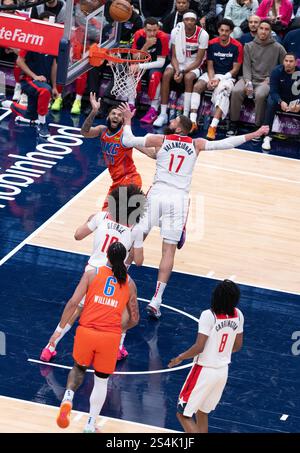 Oklahoma City Thunder forward Kenrich Williams (34) looks to shoot ...