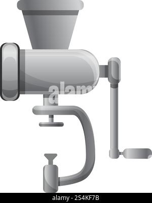 steel meat grinder cartoon vector illustration Stock Vector Image & Art ...
