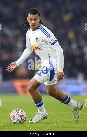 Leeds United's Isaac Schmidt during the Emirates FA Cup third round ...