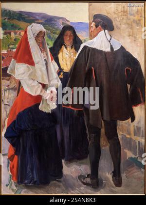 Types of the Roncal by Joaquín Sorolla Stock Photo - Alamy
