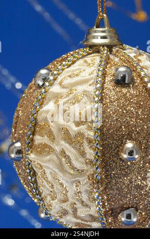 Christmas ball on sparkles background Stock Photo - Alamy