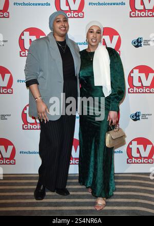 London, UK. Amira Rota and Amani Rota at the TV Choice Awards 2024 ...