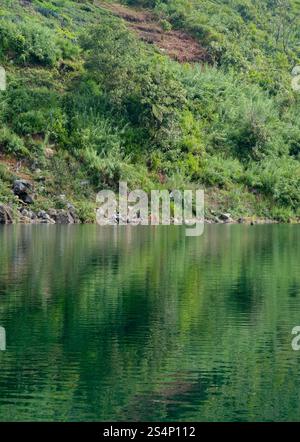 Beautiful view of Talang Lake, Solok Regency, West Sumatera, Indonesia ...