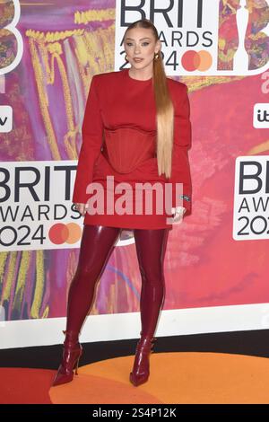 ***EDITORIAL USE ONLY*** Rio Fredrika attends The BRIT Awards 2024 at ...