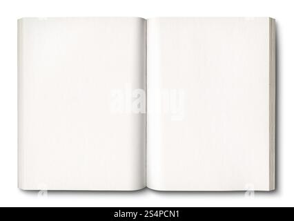 Open book isolated on white Stock Photo - Alamy