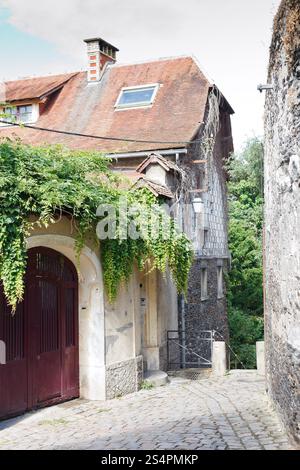 Half-timbered houses in the center of Limburg an der lahn in Germany ...