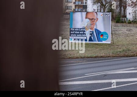 Wahlplakat der CDU mit Friedrich Merz zur Bundestagswahl 2025 *** CDU ...