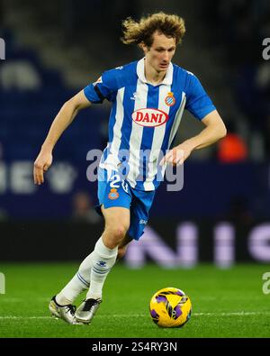 Alex Kral of RCD Espanyol in action during the Spanish league, La Liga ...