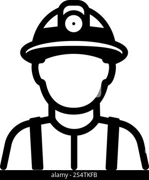Miner Simple vector icon. Illustration symbol design template for web ...