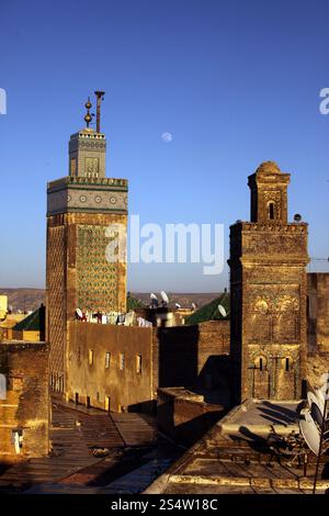 The Medina of old City in the historical Town of Fes in Morocco in ...