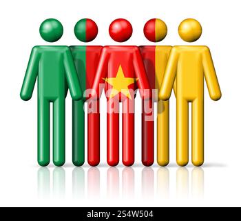 The national flag of Cameroon Stock Photo - Alamy