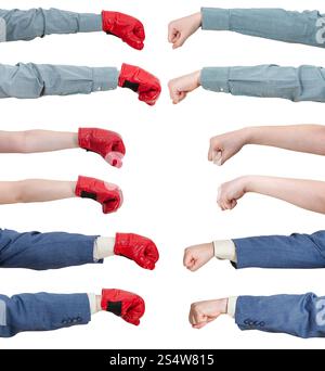 Set of hand gestures Stock Photo - Alamy