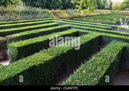 Green labyrinth at schonbrunn garden, the maze at schloss palace ...