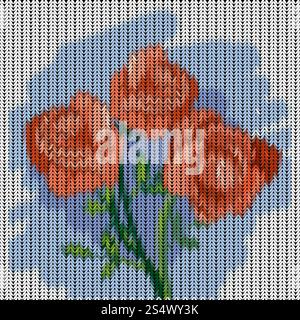 A pattern of roses on a blue background. Watercolor illustration ...