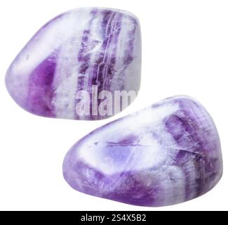 Natural stone purple amethyst on gray background Stock Photo - Alamy