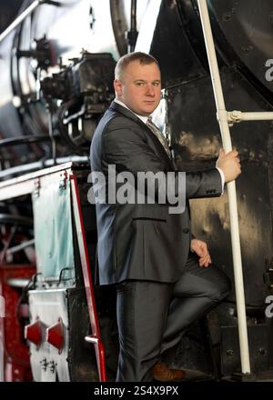 Stairs on railroad Stock Photo - Alamy