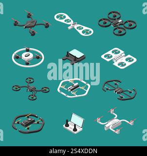 uav isometric vector illustration Stock Vector Image & Art - Alamy