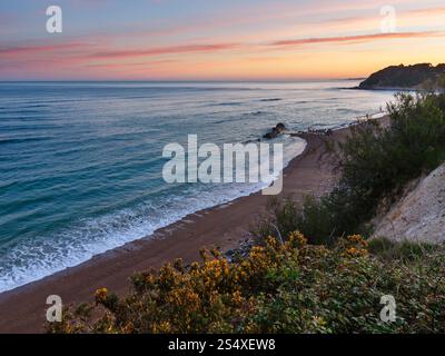 Sunrise over Saint Jean de Luz Stock Photo - Alamy
