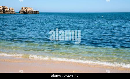 Beach Maria Luisa, Albufeira, Algarve, Portugal Summer Stock Photo - Alamy