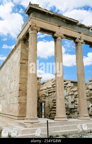 Columns of Propylaea of the Athenian Acropolis in Athens, Greece ...