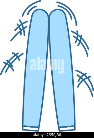 Football fans clapping sticks icon. White background with shadow design ...