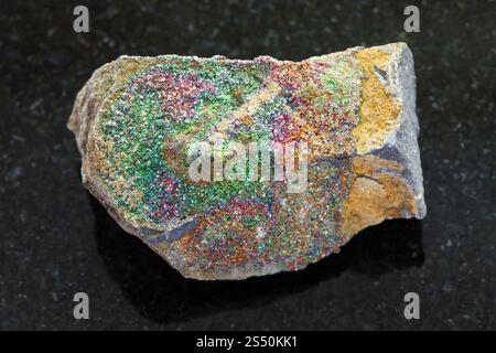 A textured rainbow granite background Stock Photo - Alamy