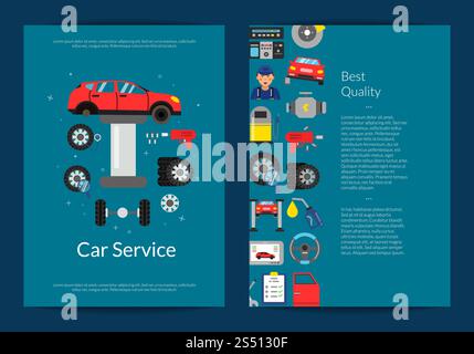 Car Insurance Brochure Template Flat Design Illustration Editable of ...