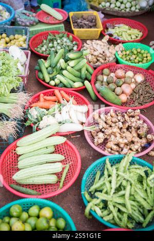 the food market in the city of Preah Vihear city of Cambodia. Cambodia ...