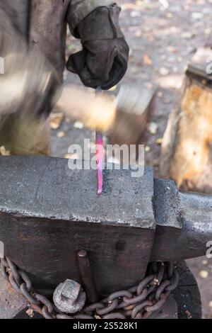 forge of country outdoor blacksmith on backyard Stock Photo - Alamy