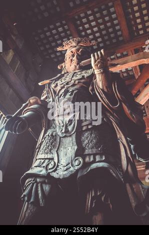 Komokuten guardian statue in Daibutsu-den Todai-ji temple, Nara, Japan ...