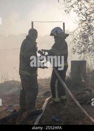 Ukrainian Wildfire Firefighters in Kharkiv Stock Photo - Alamy