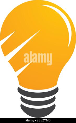 bulb logo vector ilustration template Stock Vector Image & Art - Alamy