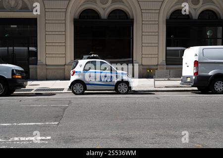 A small NYPD policecar in Manhattan NYC Stock Photo - Alamy
