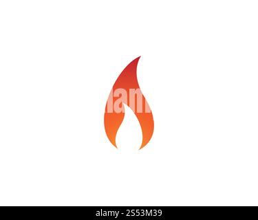 Torch vector icon illustration design template Stock Photo - Alamy