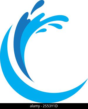Water spash Logo Template vector illustration design Stock Vector Image ...