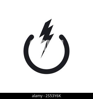 A Letter Lightning Logo Template vector icon illustration design Stock ...