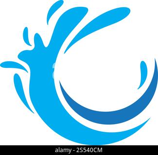Water spash Logo Template vector illustration design Stock Vector Image ...