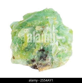 raw crystal of chrysopal gemstone on white Stock Photo - Alamy